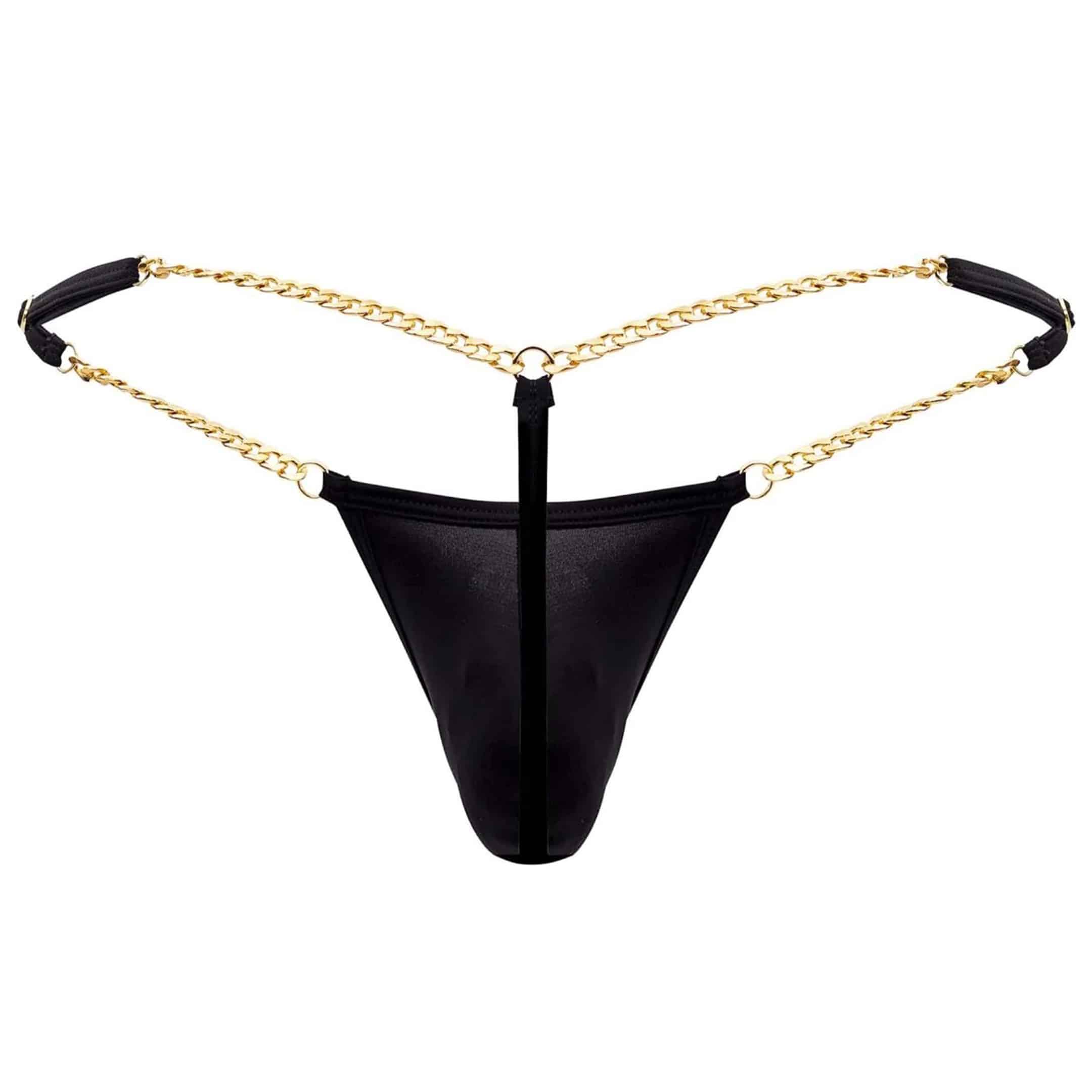 CandyMan String Ficelle Cha nette Noir INDERWEAR