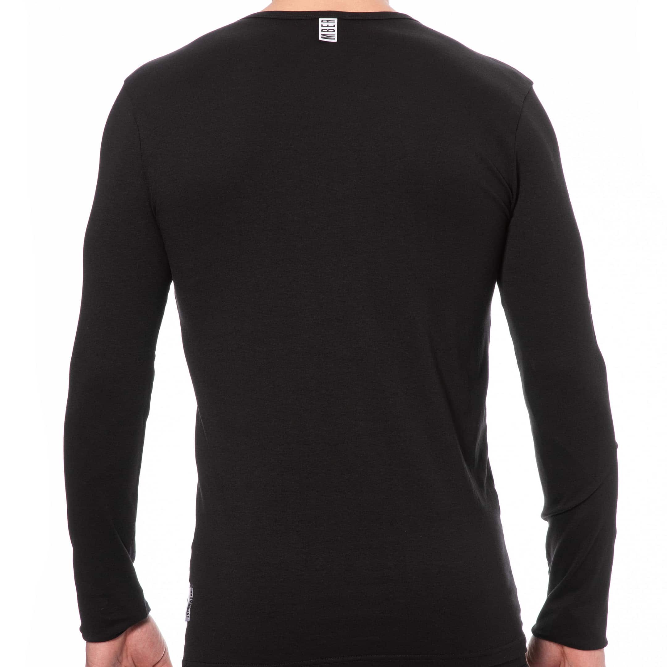 Bikkembergs Long Sleeves Cotton T-Shirt - Black | INDERWEAR
